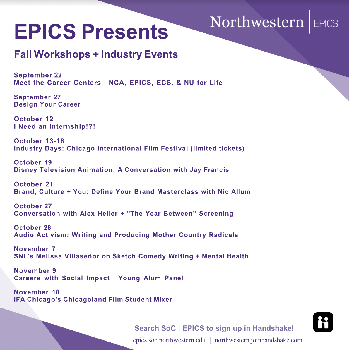 Build Your Career and Have Fun Doing it: EPICS Fall Quarter Event ...